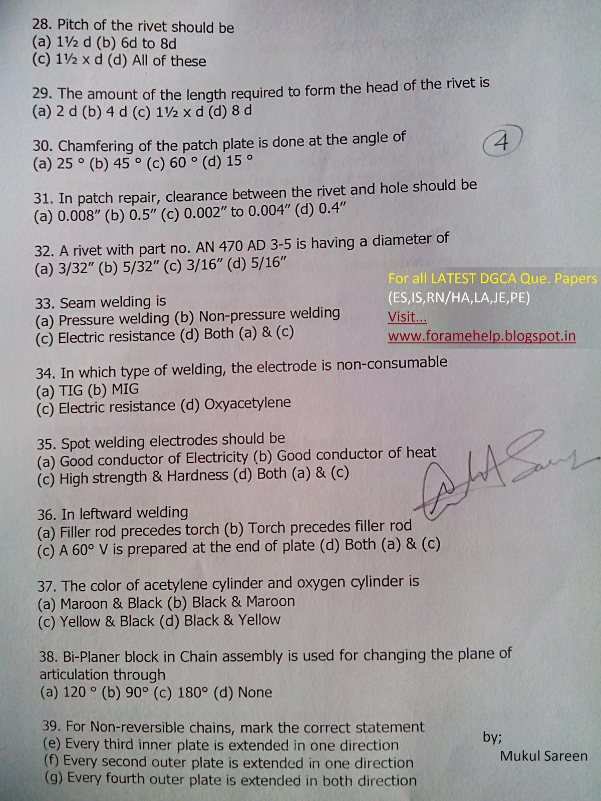 All About Aviation.: DGCA PAPER-2, June 2013 Question Paper.