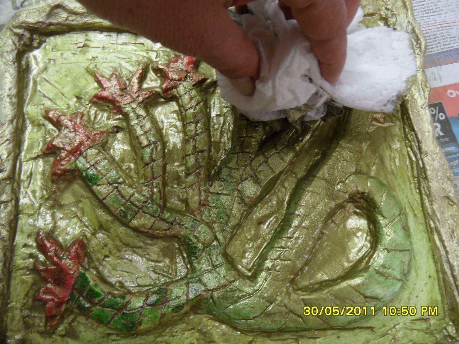 GREEK MYTHOLOGY: CARVING OF DESIGN ON TABLETS