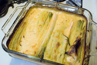 The Hungry Lovers: Creamy Baked Leeks