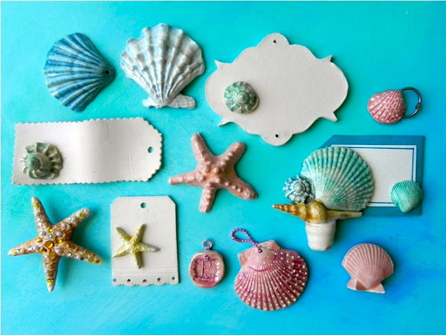 Summerland Cottage Studio: Coastal cool tags and embellishments