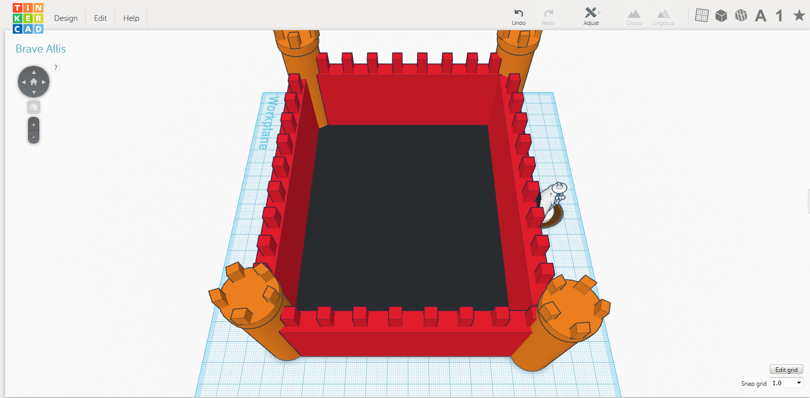 Grade 8A Digital Design Blog: Tinkercad Castle design