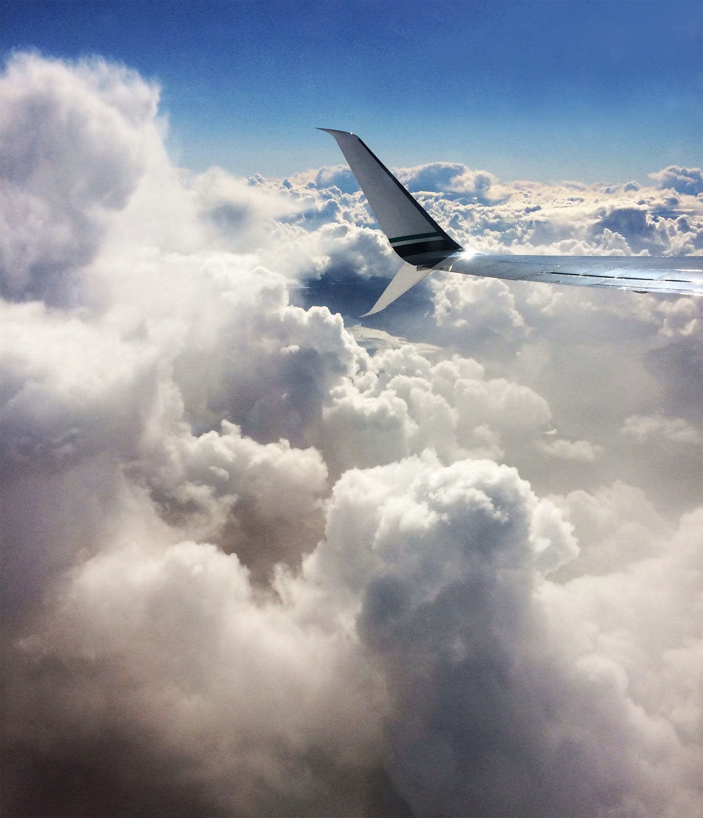 Aqua and Coral Imagery: Bursting Through Clouds: Dramatic Aerial ...