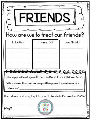 Friends | Bible Fun For Kids