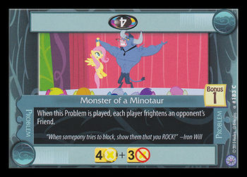 MLP Monster Of A Minotaur CCG Cards | MLP Merch