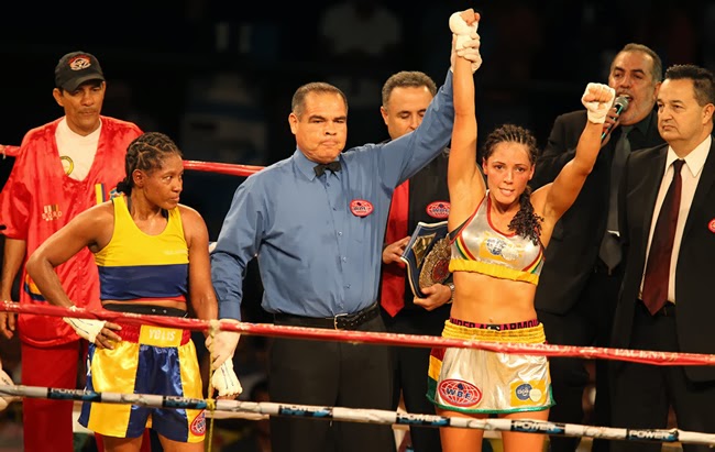 Boxing Along The Beltway: Jennifer Salinas Wins WBF Super Bantamweight ...