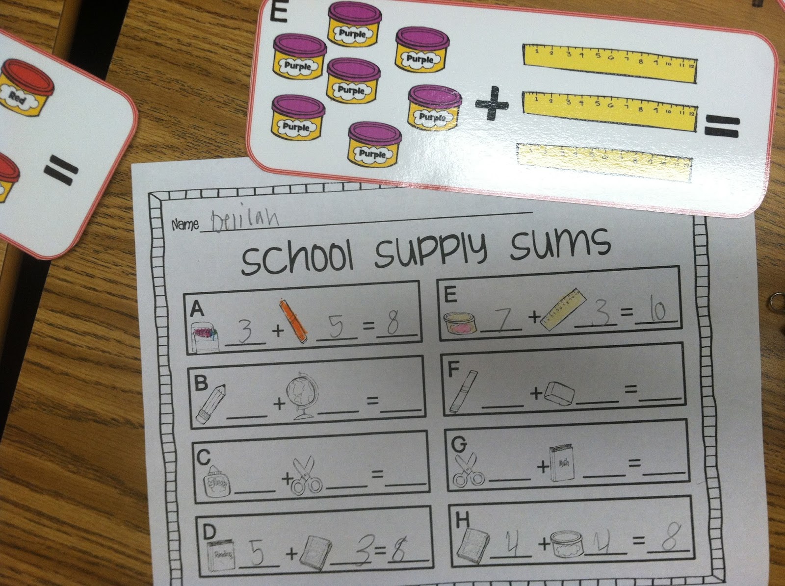 Jen's Kinder Kids: Back To School Math Fun!