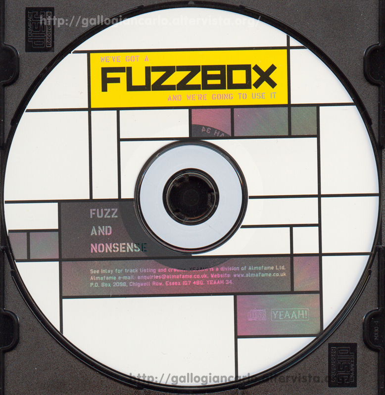 Fuzzbox – "Fuzz And Nonsense" CD EAN 5037300054629 – – Fotografie ed ...