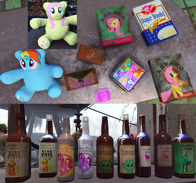 Equestria Daily - MLP Stuff!: Fallout 4 - Pony Texture Pack Arrives!