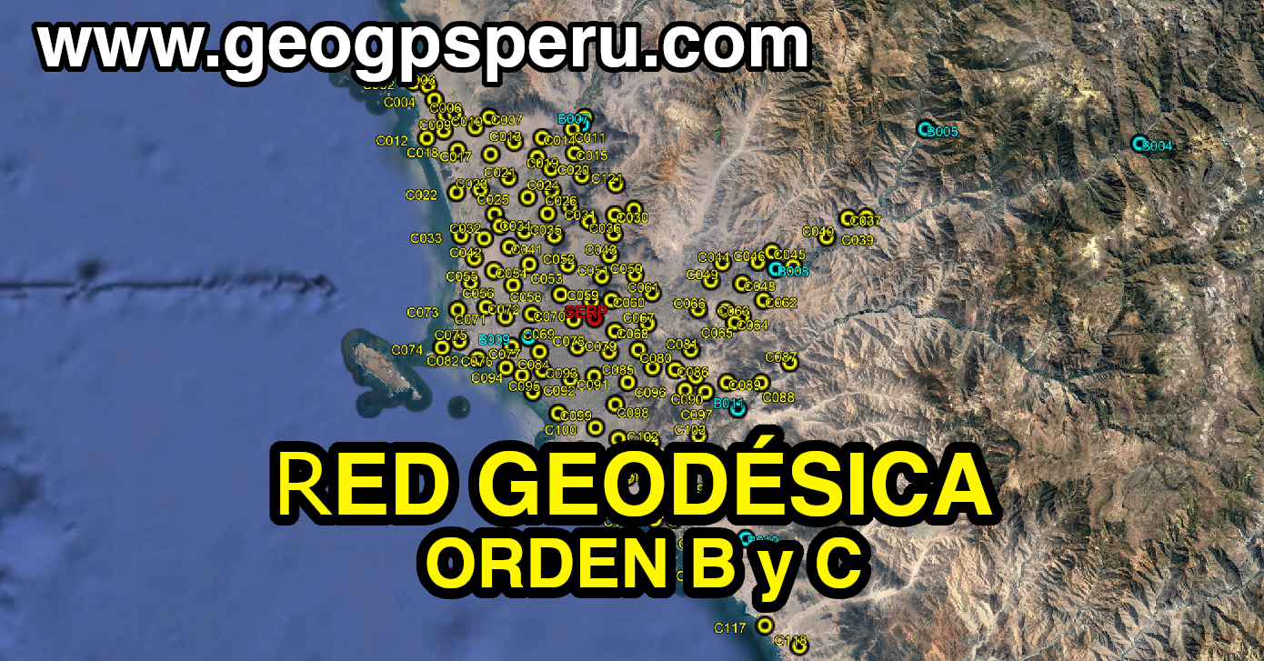 GEO GPS PERÚ: RED GEODÉSICA - ORDEN B y C - Shapefile (QGis/ArcGis ...