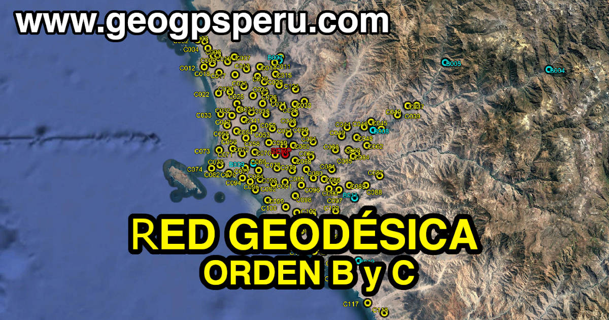 GEO GPS PERÚ: RED GEODÉSICA - ORDEN B y C - Shapefile (QGis/ArcGis ...