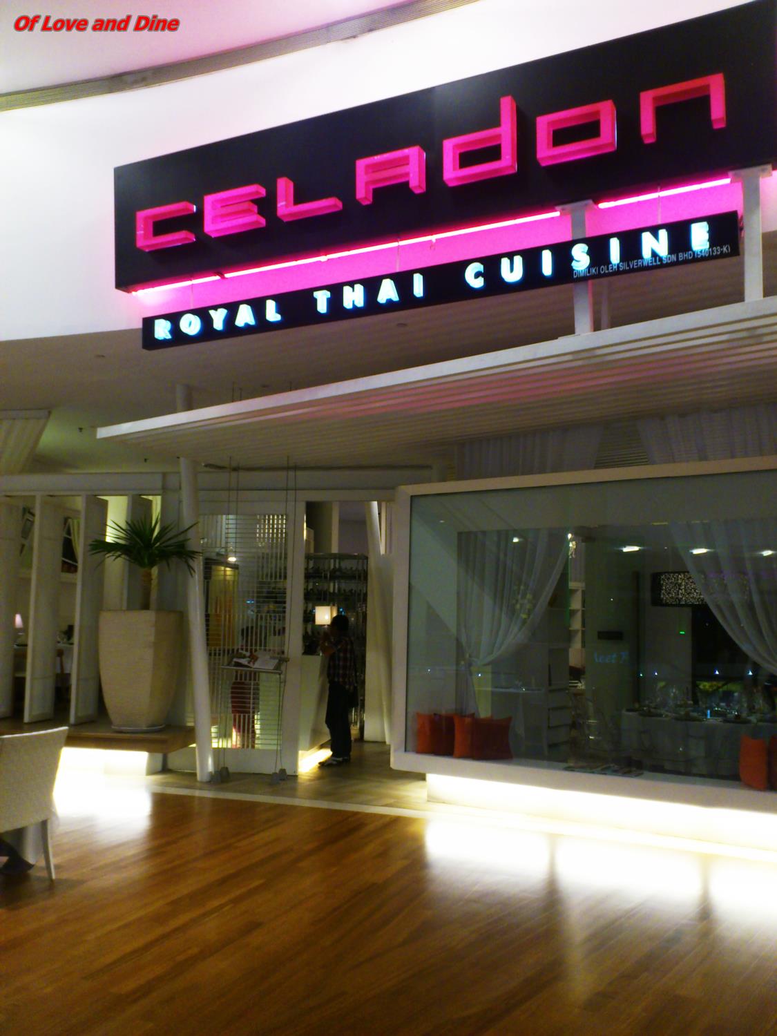 of Love n Dine 2: Celadon, Royal Thai Cuisine, Pavilion