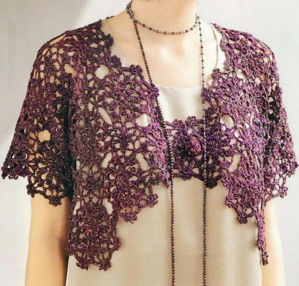 Crochet Bolero Pattern - Elegance for Evening