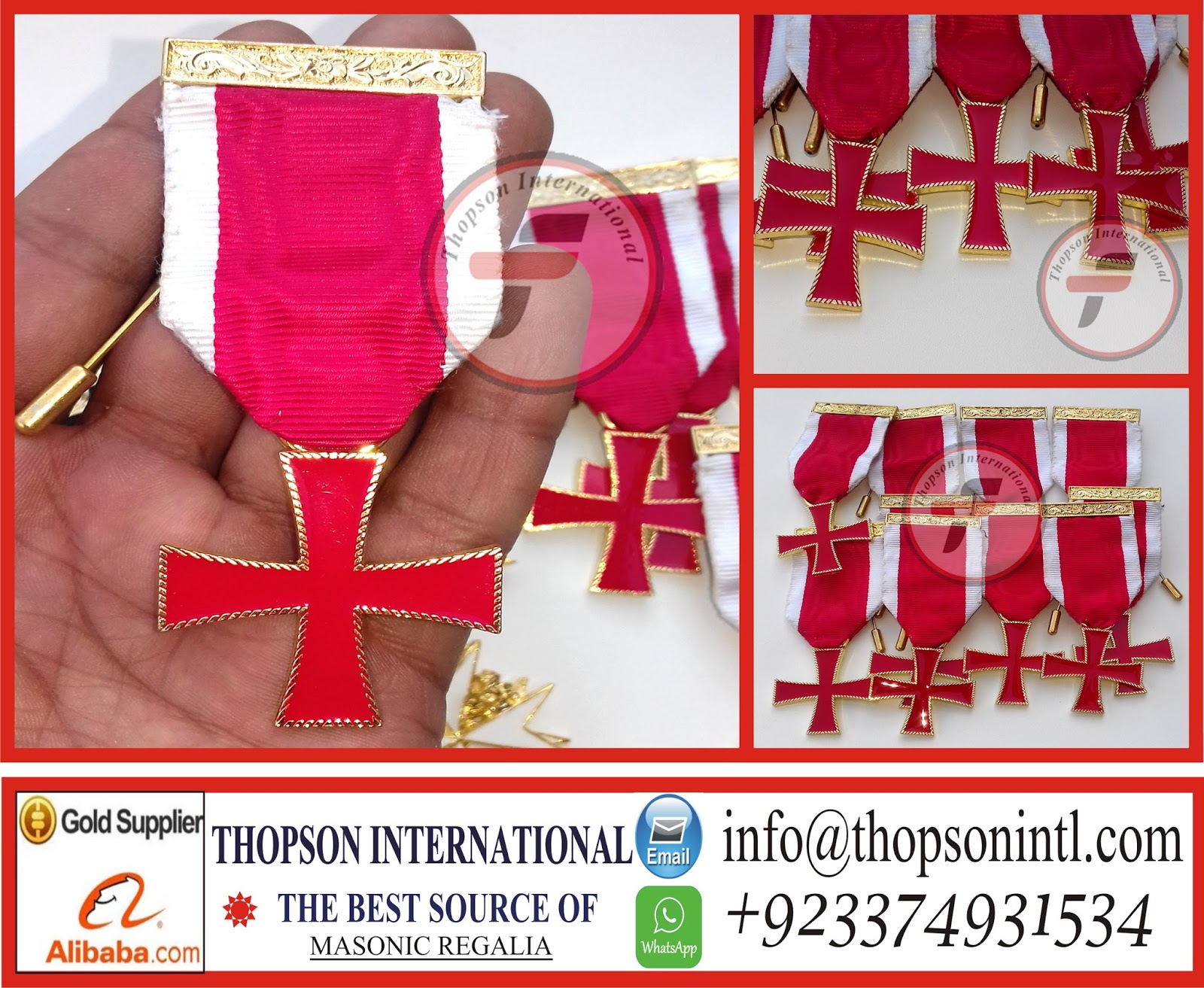 Masonic Regalia thopson: Knight Templar Member Star Jewel