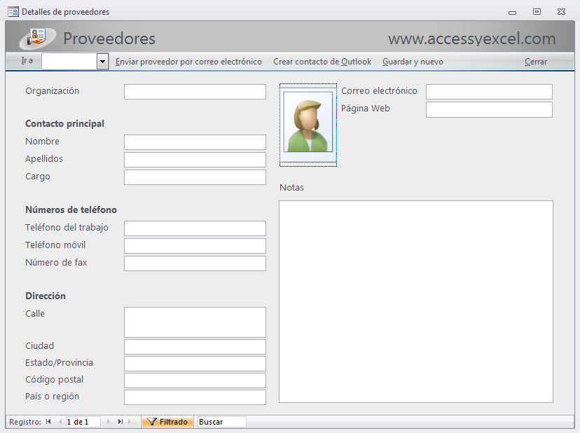 Base de Datos - Access: TIPOS DE FORMULARIOS
