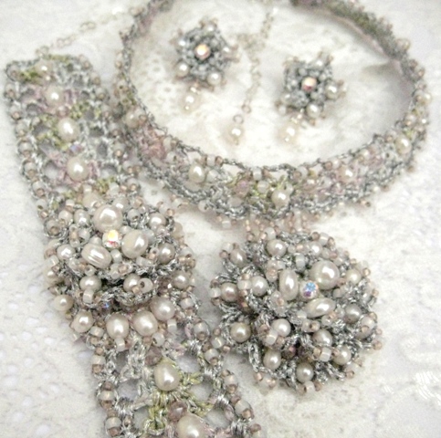 LuMa-lumea bijuteriilor unicat!: -1130- Bijuterii mireasa, set colier ...