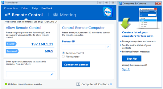 Cara Setting TeamViewer Dengan Kabel LAN