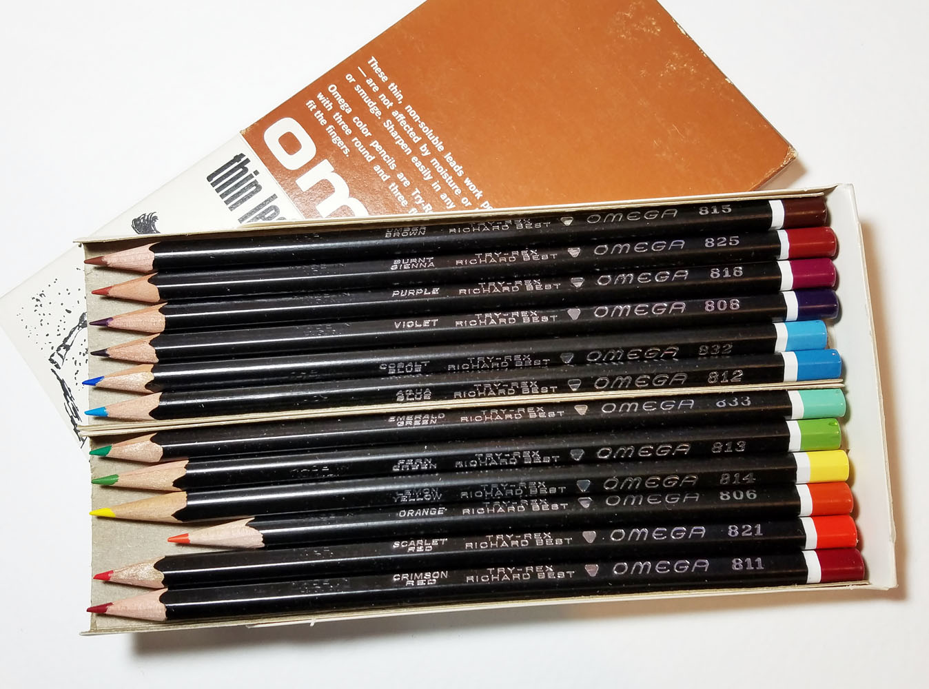 Fueled by Clouds & Coffee: Vintage Colored Pencils, Part 7: Try-Rex Omega