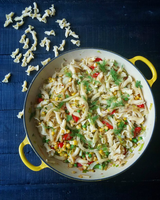 Mango & Tomato: Tuscanini Gigli Pasta With Fennel, Tomatoes & Peas