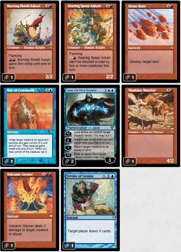 Magic the Gathering Adventures: [Legacy] Blue Red deck with mostly ...