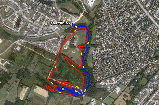 family//bike//words: Veteran's Park Mountain Biking Trail Map