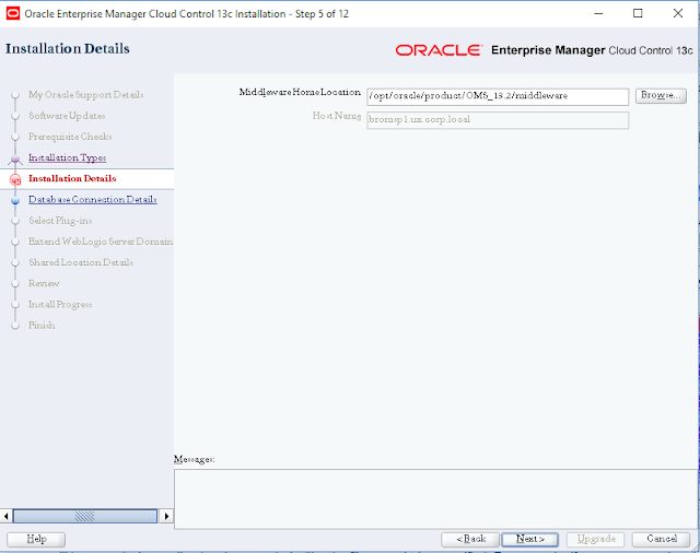 Oracle: Oracle OMS upgrade from 13.1 to 13.2 version