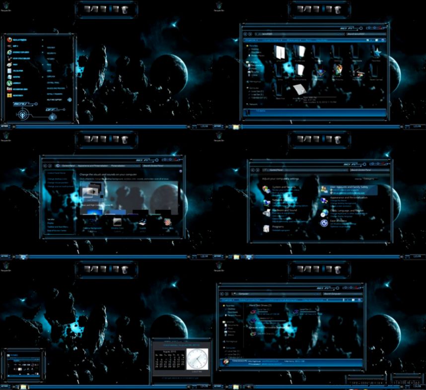 Windows 7 Glass Art Wallpaper | Wallpapers Quality