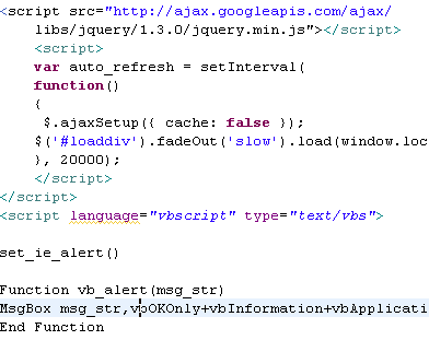 Auto Refresh a Web Page using AJAX ~ Ajinkya Mandhare