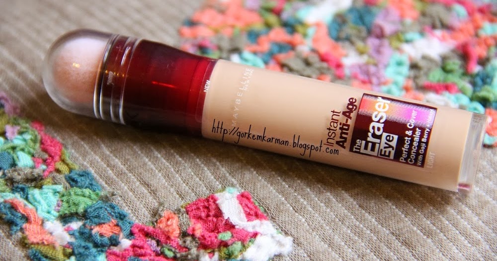 Maybelline The Eraser Eye Concealer || Kapatıcı İncelemesi | Görkem ...
