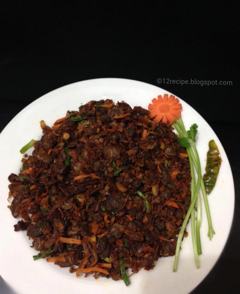 Kakka Ularthiyathu / Clams Dry Roast - Recipe Book