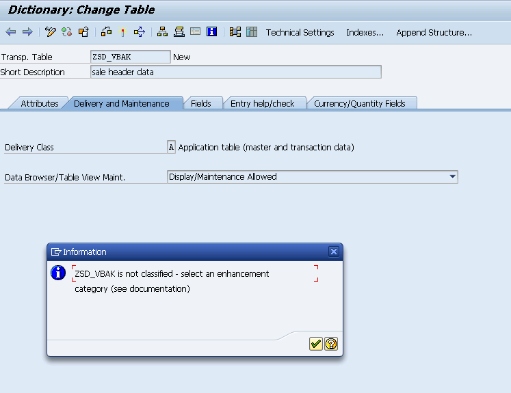 SAP TECH: Creating Transparent Master Table