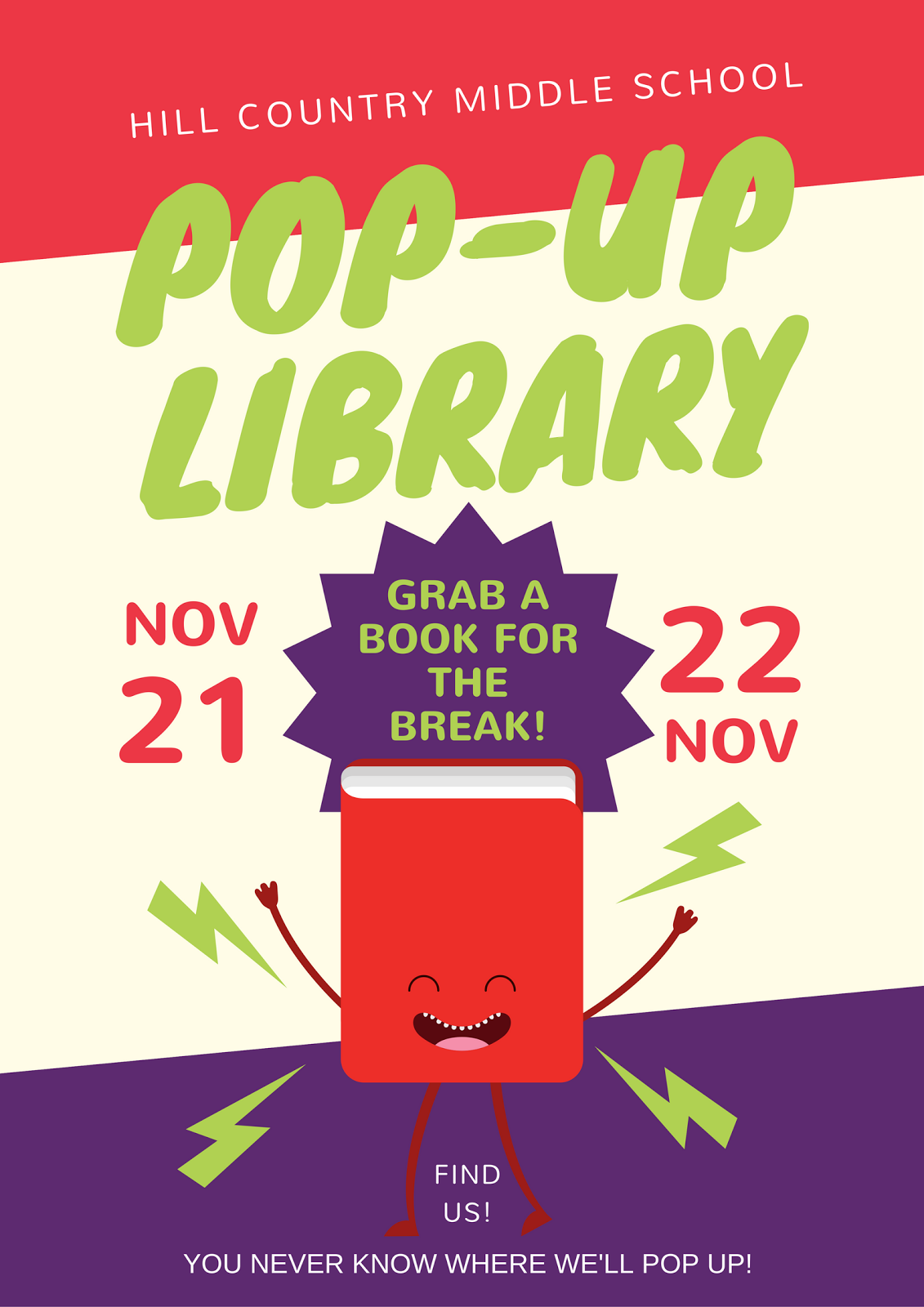 HCMS LIBRARY: POP-UP LIBRARY