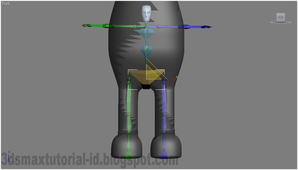 Memasang Biped Pada Alien (3ds Max Rigging Tutorial) ~ 3ds Max Tutorial ...