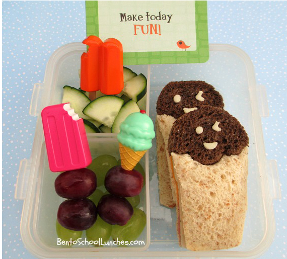 Bento School Lunches : Bento Lunch: Ice Cream bento for field trip