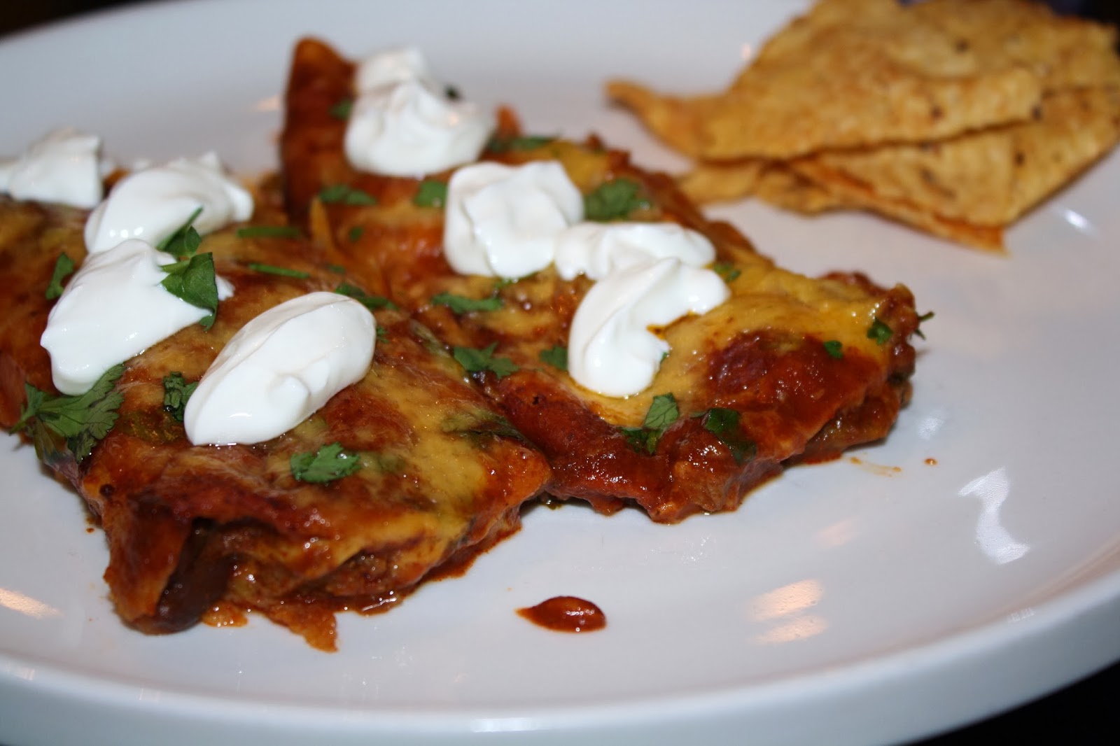 what's for dinner?: red enchiladas... 1 hour