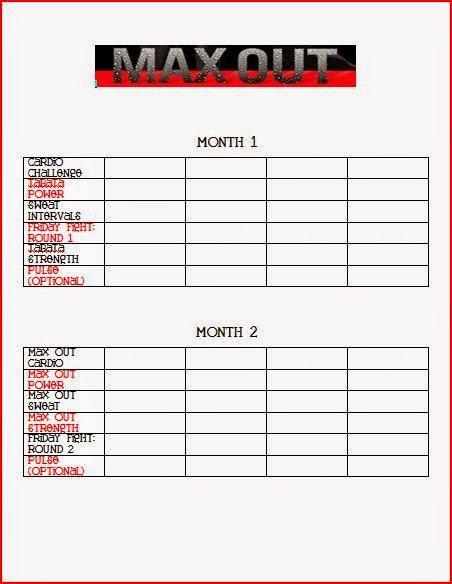 Body Remodel: Insanity Max:30 Max Out Sheet