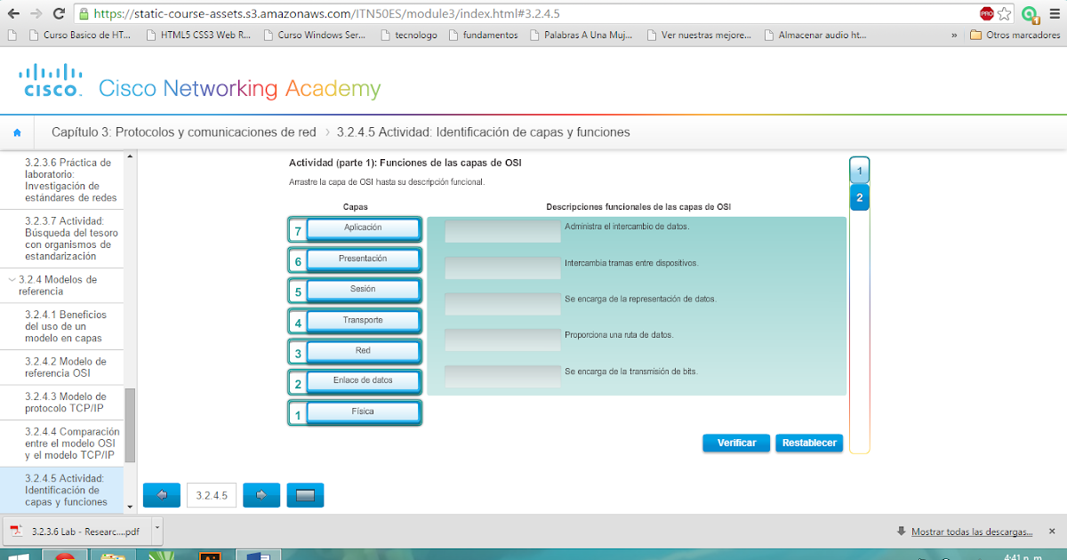 CISCO CCNA 1 v5.0: 3.2.4.5 Laboratorio