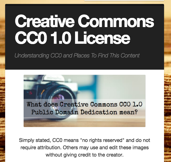 The Library Voice: On The Seventh Day We Want To Share Creative Commons ...
