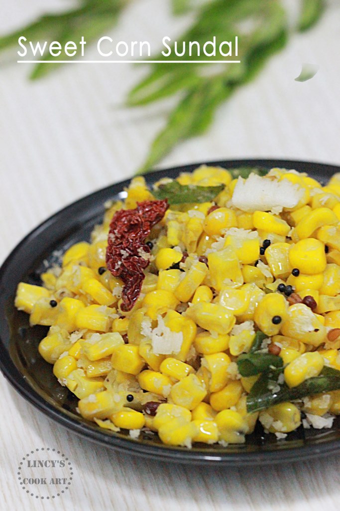 Sweet Corn Sundal ~ Lincy's Cook Art