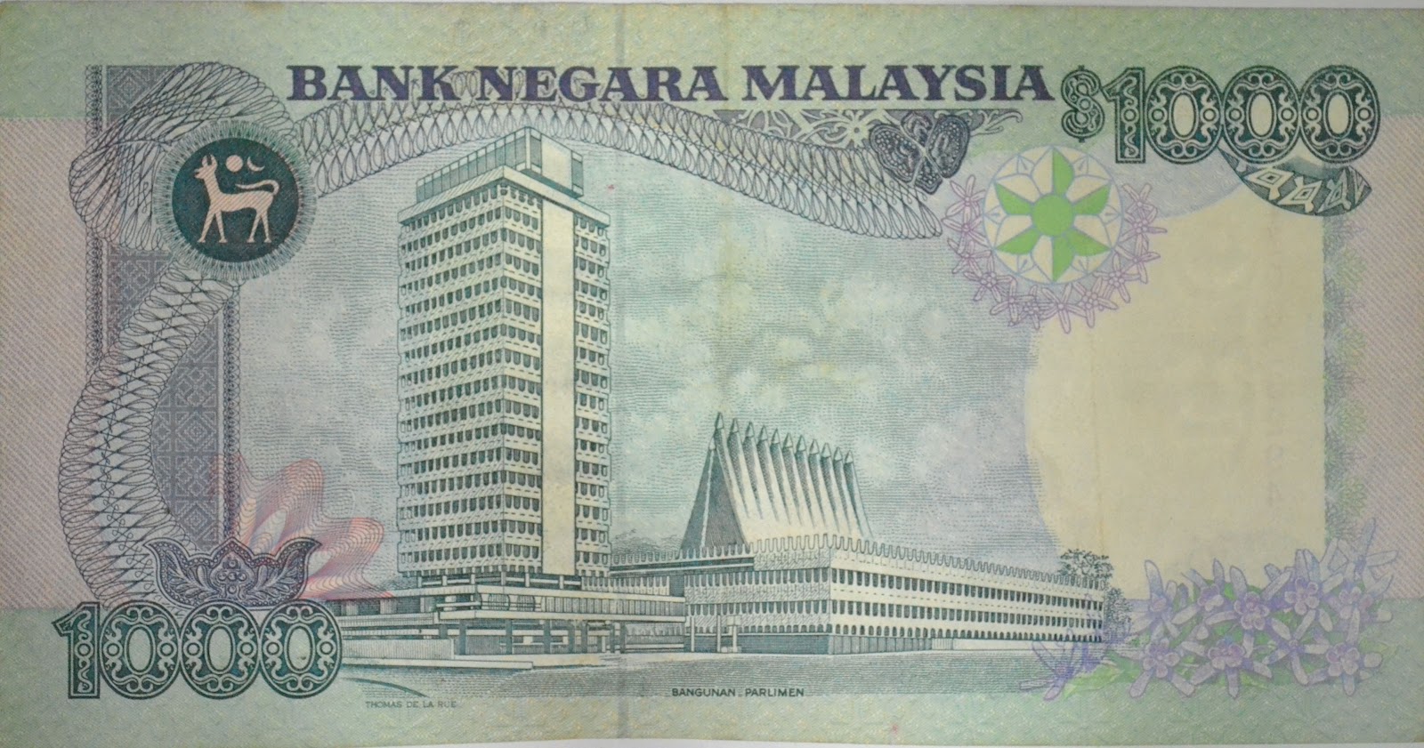 Galeri Sha Banknote: DUIT RM 1000 MALAYSIA 1967 - 1998