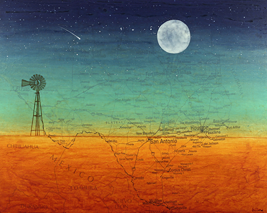 Where ART Lives Gallery Artists Group Blog: Contemporary Map Art "TEXAS ...