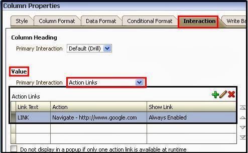 Action Links in OBIEE 11g