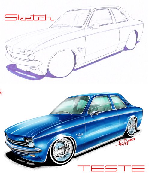 Clube do Chevette Esteio RS: Desenhos