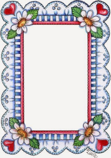 Flowers in Country Style: Free Printable Frames, Borders and Labels ...
