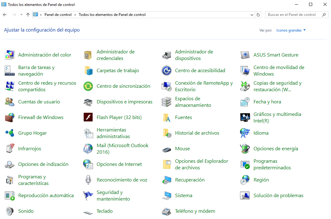 Abrir Panel de Control | Ayuda Windows 10