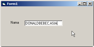 Validasi Textbox Hanya Bisa Huruf Besar VB 6.0