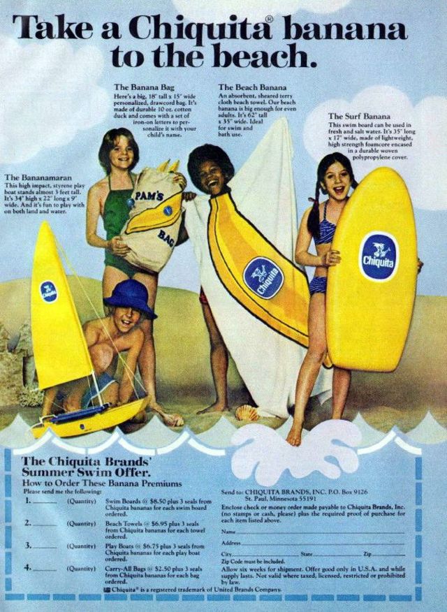 23 Vintage Banana Ads We Love ~ Vintage Everyday