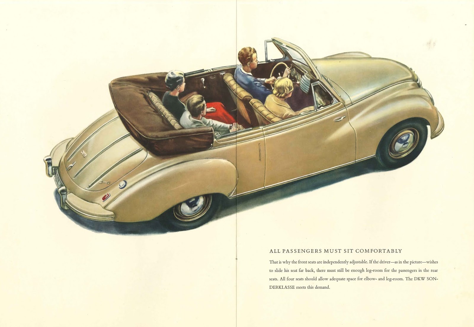 DKW Auto-Union Project: 1954 DKW F91 Sonderklasse brochure - English