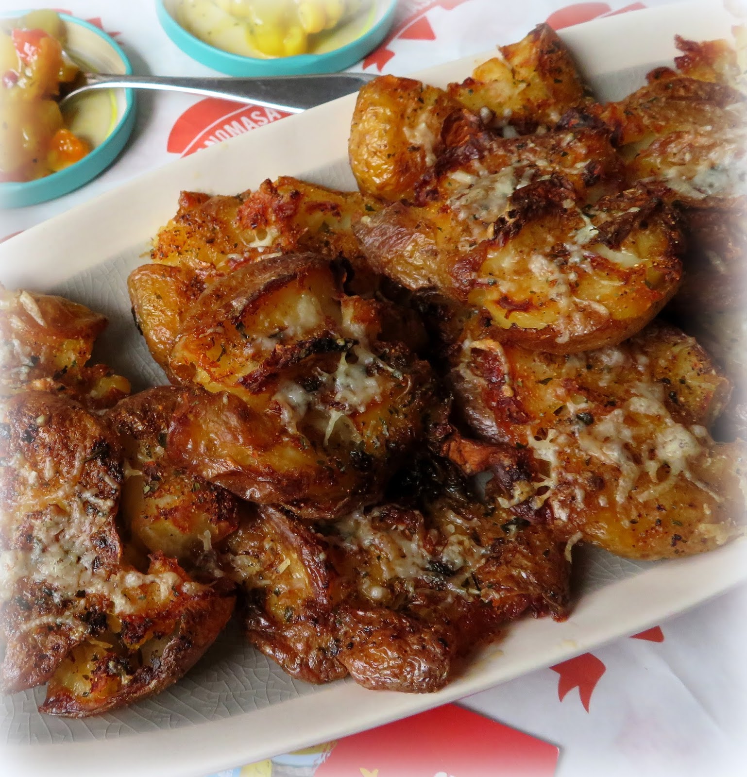 Crispy Smashed Baby Potatoes and Incredible Dips | The English Kitchen