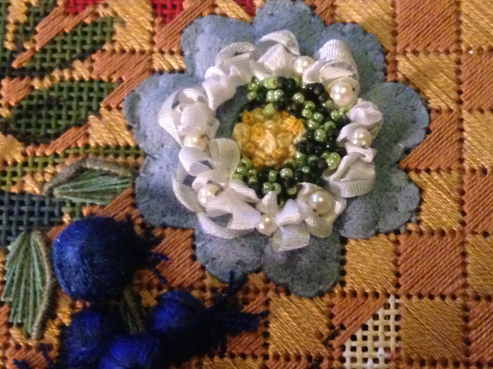 Kelly Clark Needlepoint Handbook: Stumpwork Flower Sampler