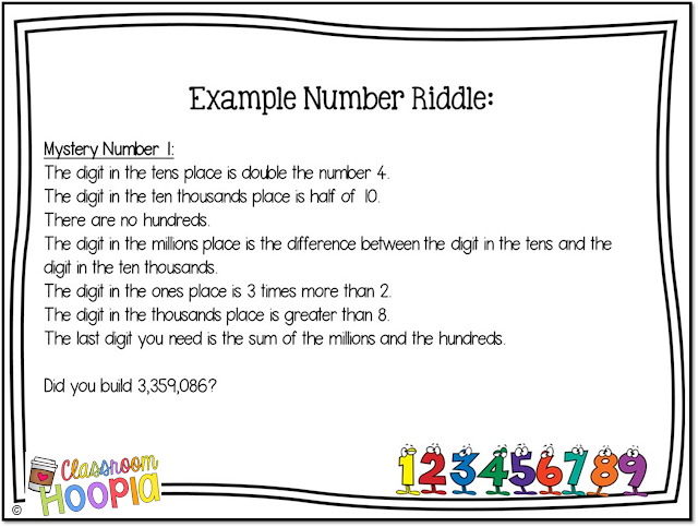 Classroom Hoopla: Place Value Parade: My Favorite Tactile Number ...
